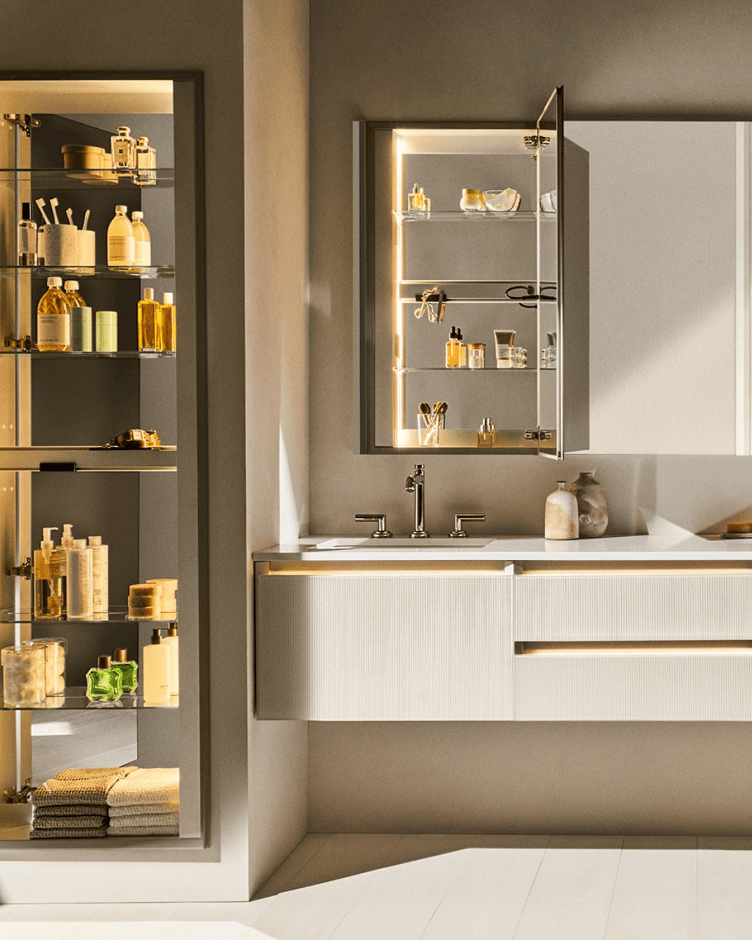Beauty Meets Function with Robern M Series Reserve Medicine Cabinets - Kerrie Kelly